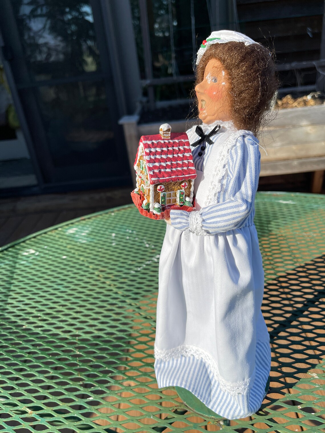 Caroler With Gingerbread House, Byers' Choice Art Doll, Vintage, 1997 ...
