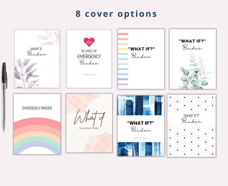 Emergency Binder Planner Fillable Printable PDF Life Binder - Etsy