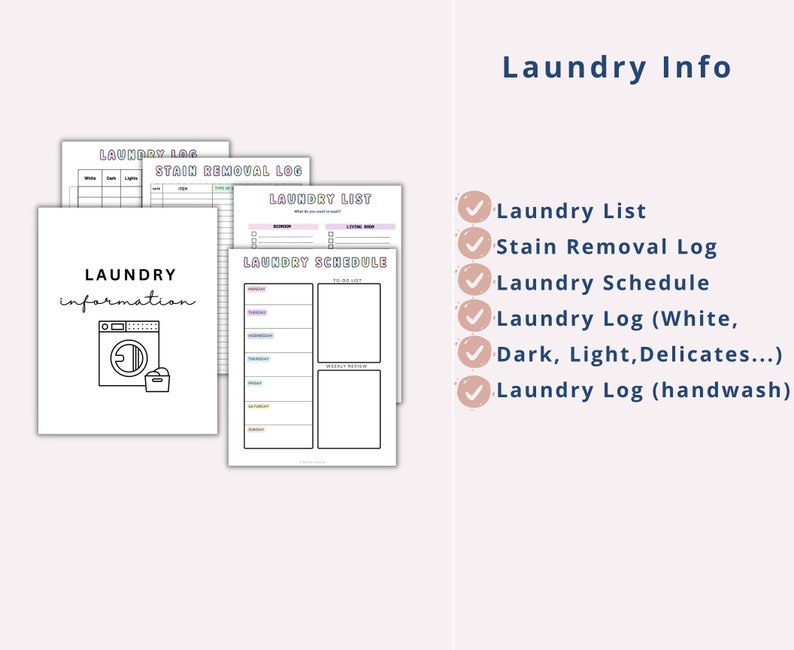 ADHD Cleaning Planner Bundle, Printable Cleaning Binder, Cleaning ...