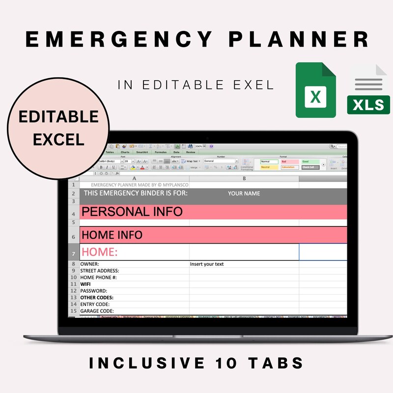 Editable Life Planner - Etsy