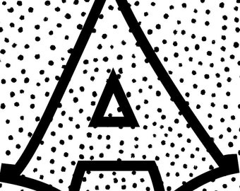 Printable Polka Dot Bulletin Board and Banner Letters, Classroom Decor ...