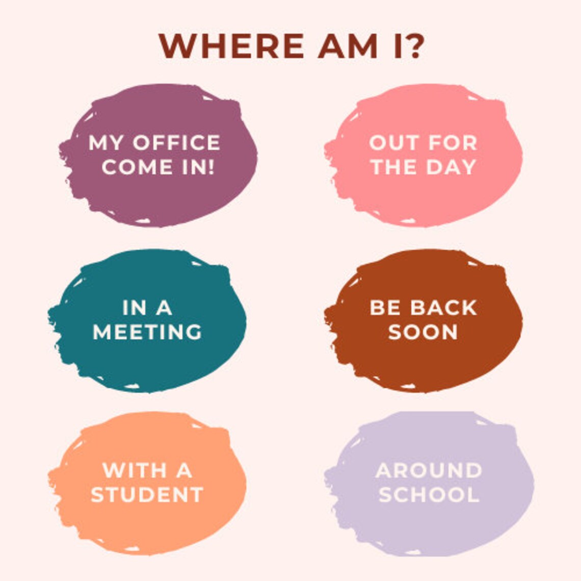 Where Am I Door Sign - Etsy