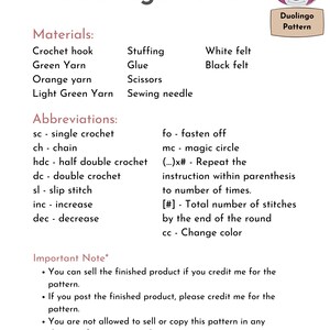 Duolingo Owl Crochet Pattern - Etsy