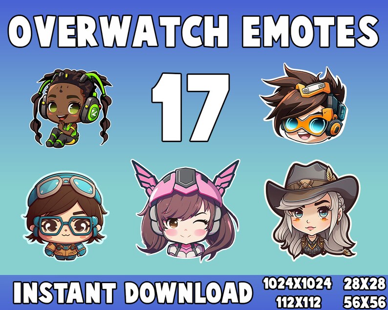 Overwatch Female Characters BUNDLE Lucio / Tracer / Mei / DVA / Ash ...