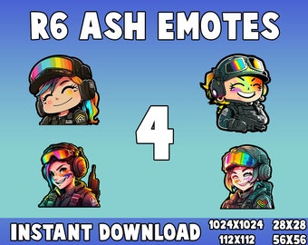 R6 ARUNI BUNDLE: Discord Emotes / Twitch Youtube Streaming - Etsy