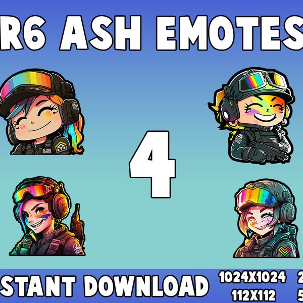 Twitch Emotes Rainbow Six Siege - Etsy