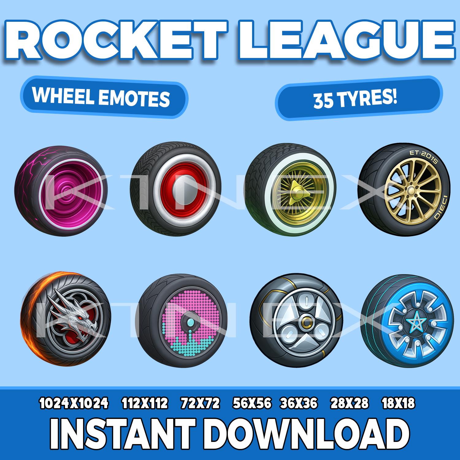 35 Rocket League Wheels | Twitch Emotes, Sub Badges, Discord & Youtube ...