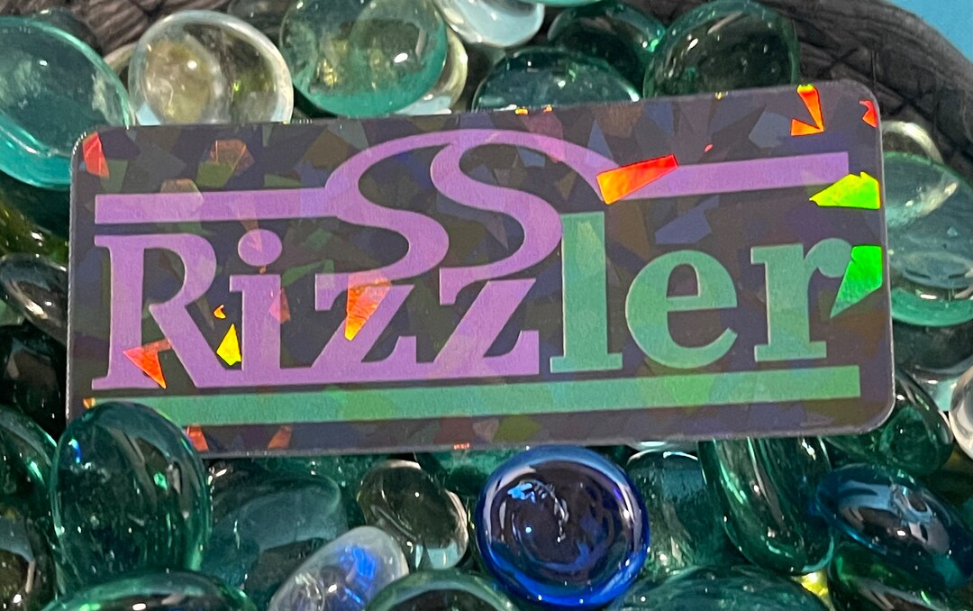Rizzler Meme Holographic Sticker Vinyl Sticker Funny Sticker Gift ...