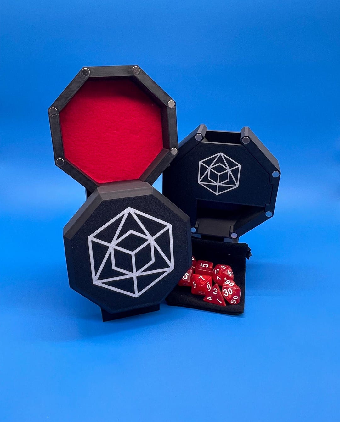 Dnd Dice Box With Dice Tower: Portable Tabletop Gaming Vault - Etsy