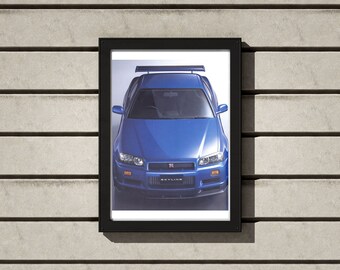 Nissan Skyline R34 R33 R32 GTR Mount Fuji Japan Poster - Etsy UK