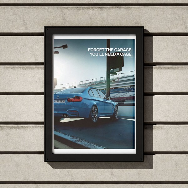Bmw F30 M3 Car Poster - Etsy
