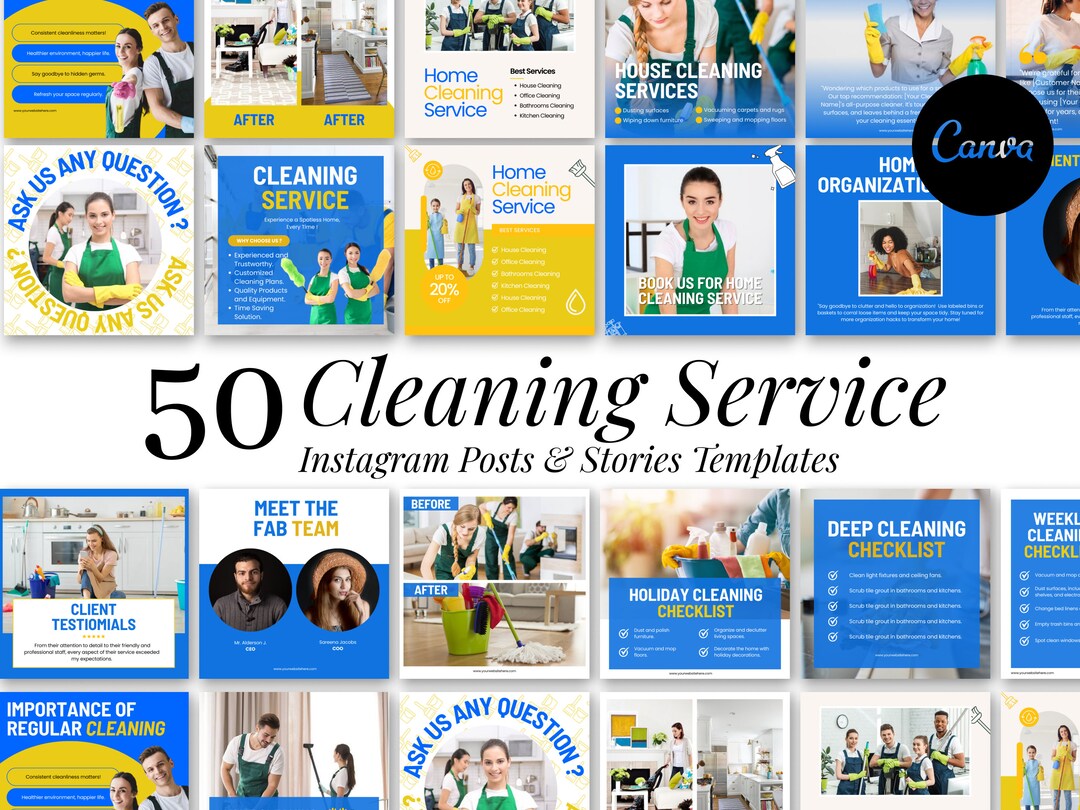 Cleaning Business Social Media Templates|professional Cleaner Instagram ...