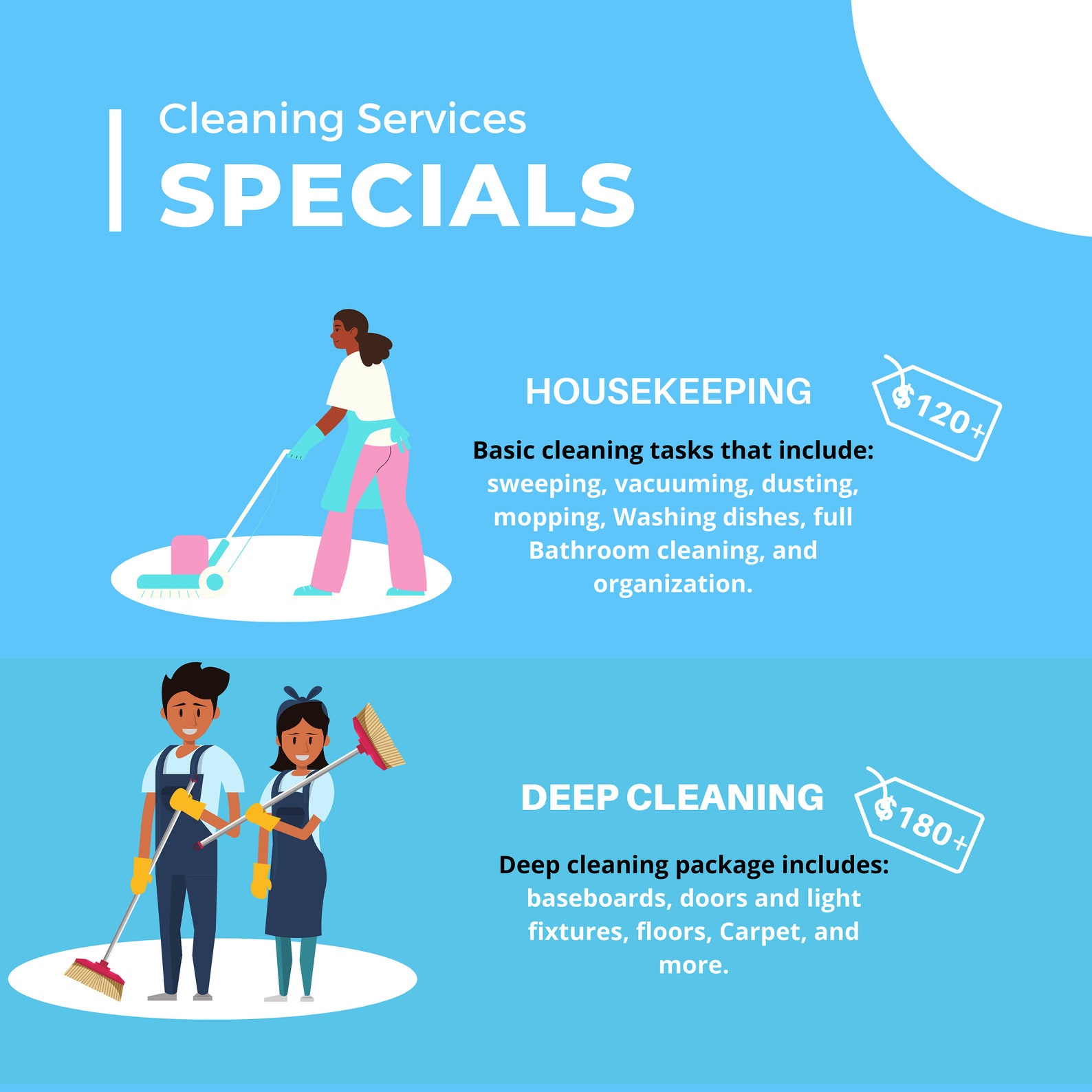 Cleaning Business Social Media Template Bundle | Editable Social Media ...