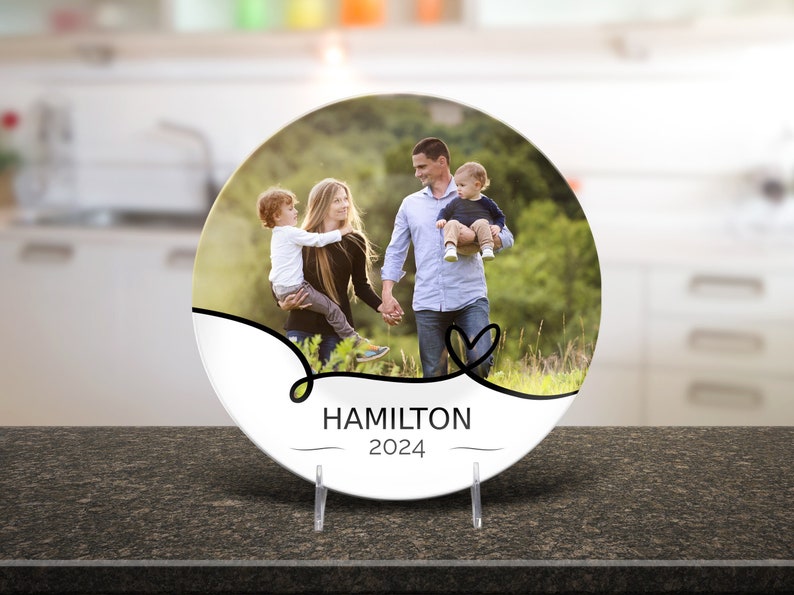 Personalized Family Photo Plate, Custom Photo Plate, Customized Photo ...
