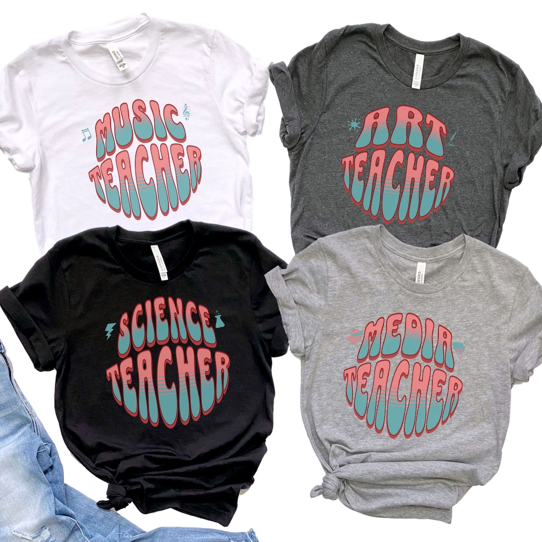 Personalized Teacher Shirts, Teacher Shirt, Art ESL SPED Music Teacher ...