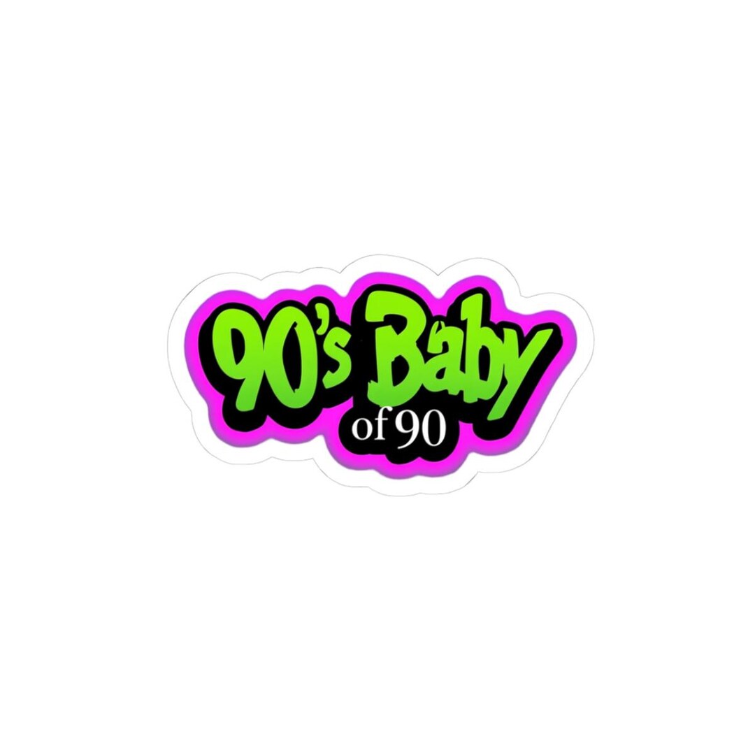 90's Baby of 90 Sticker - Etsy