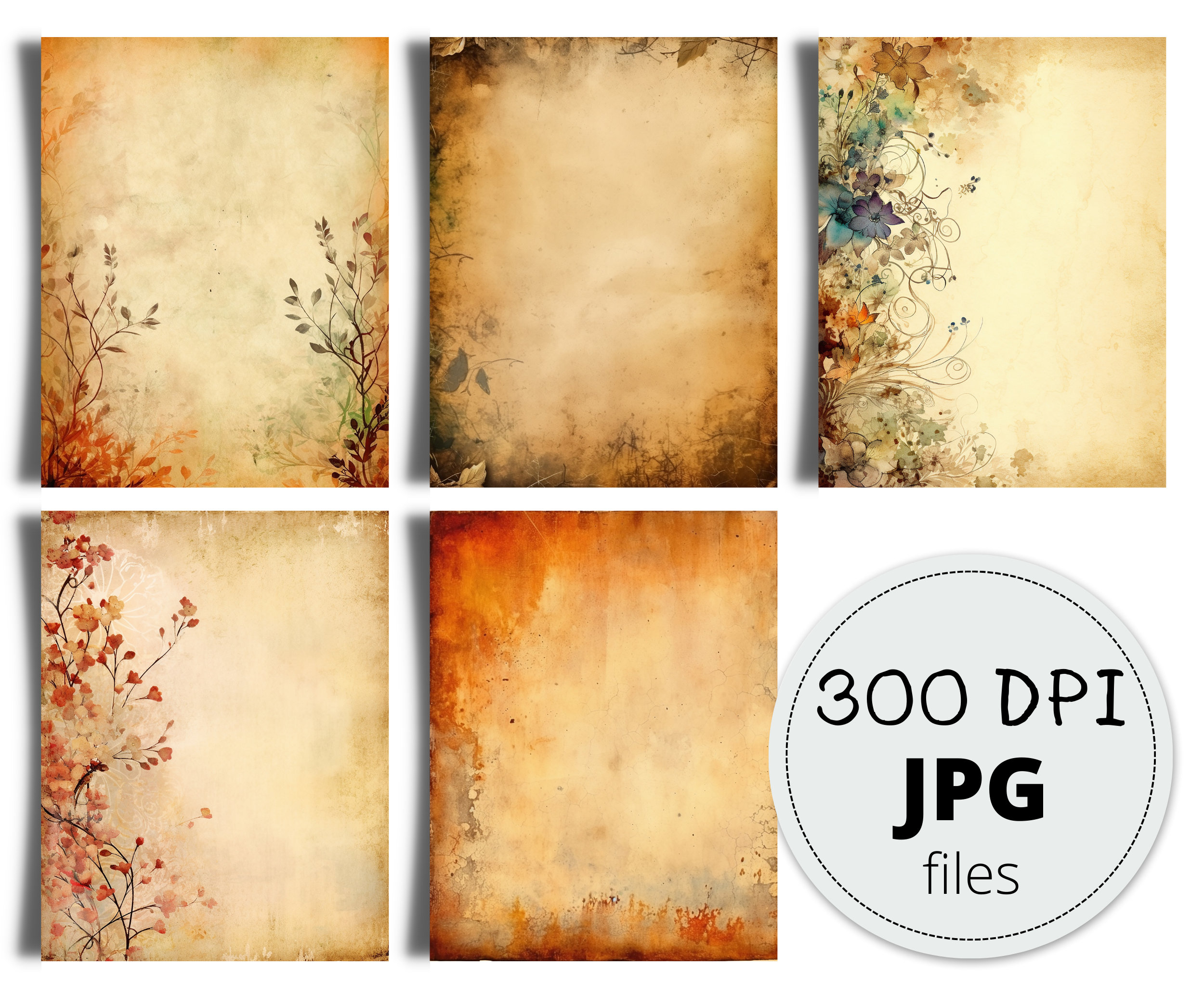 20 Pc Ancient Paper Textures Journal Kit Old Vintage Digital - Etsy