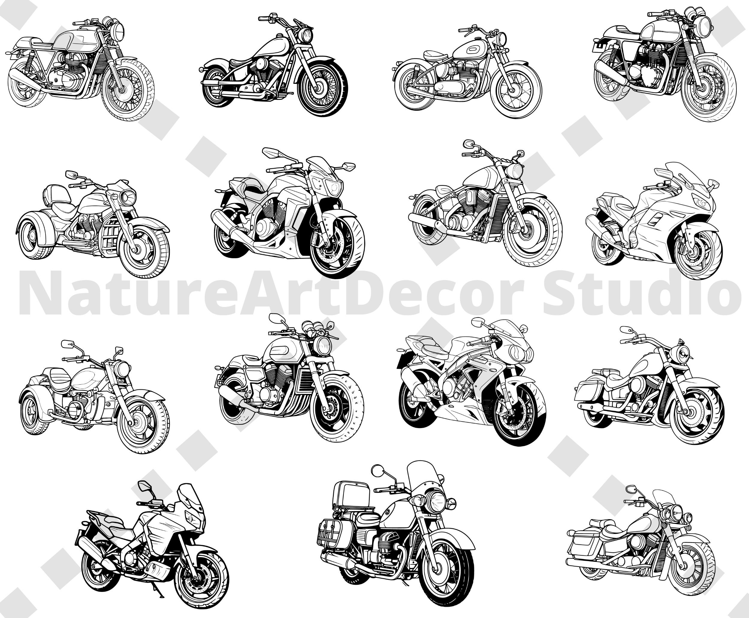 60pc Love Bike Mega SVG and PNG Bundle, Motorcycle Cut Files ...