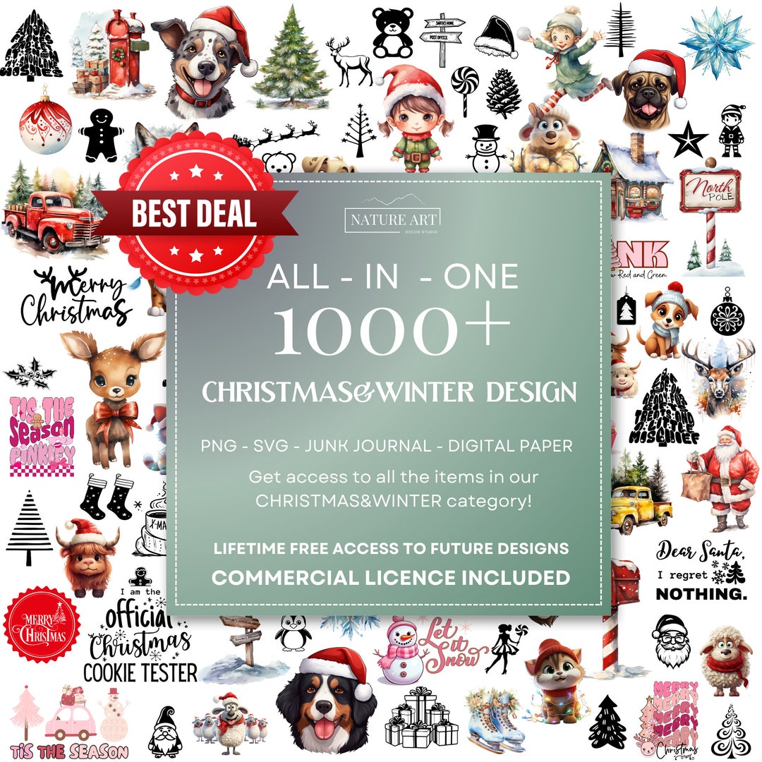 All-in-one Christmas & Winter Bundle, Entire XMAS Category, Lifetime ...