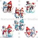 35pc Cute Cartoon Christmas Snowman PNG Bundle Cute Snowman - Etsy
