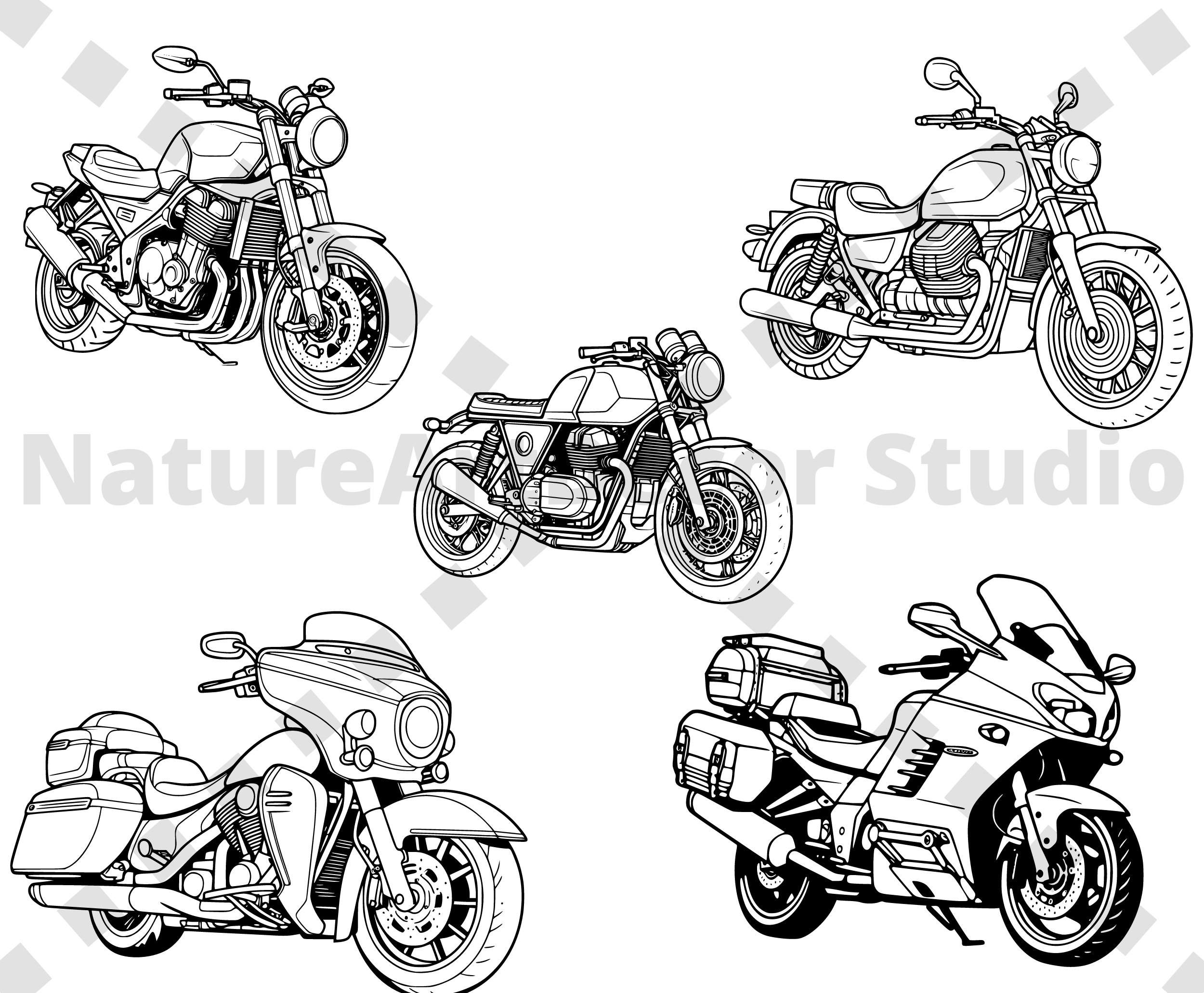25pc Bike SVG Bundle Motorcycle Cut Files Motorbikes Lover - Etsy