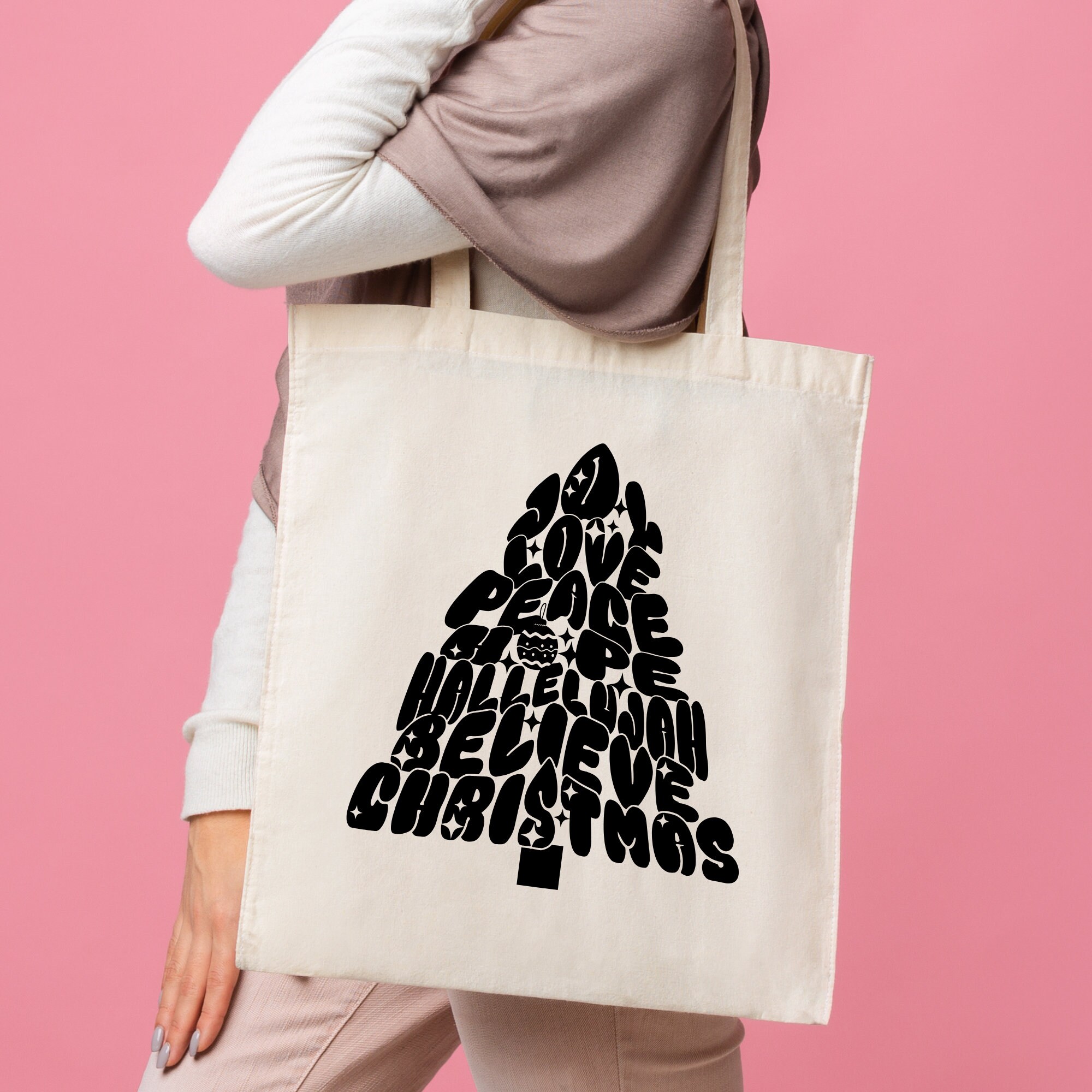 20pc Funny Christmas Text Tree SVG Bundle X-mas Tree Word - Etsy