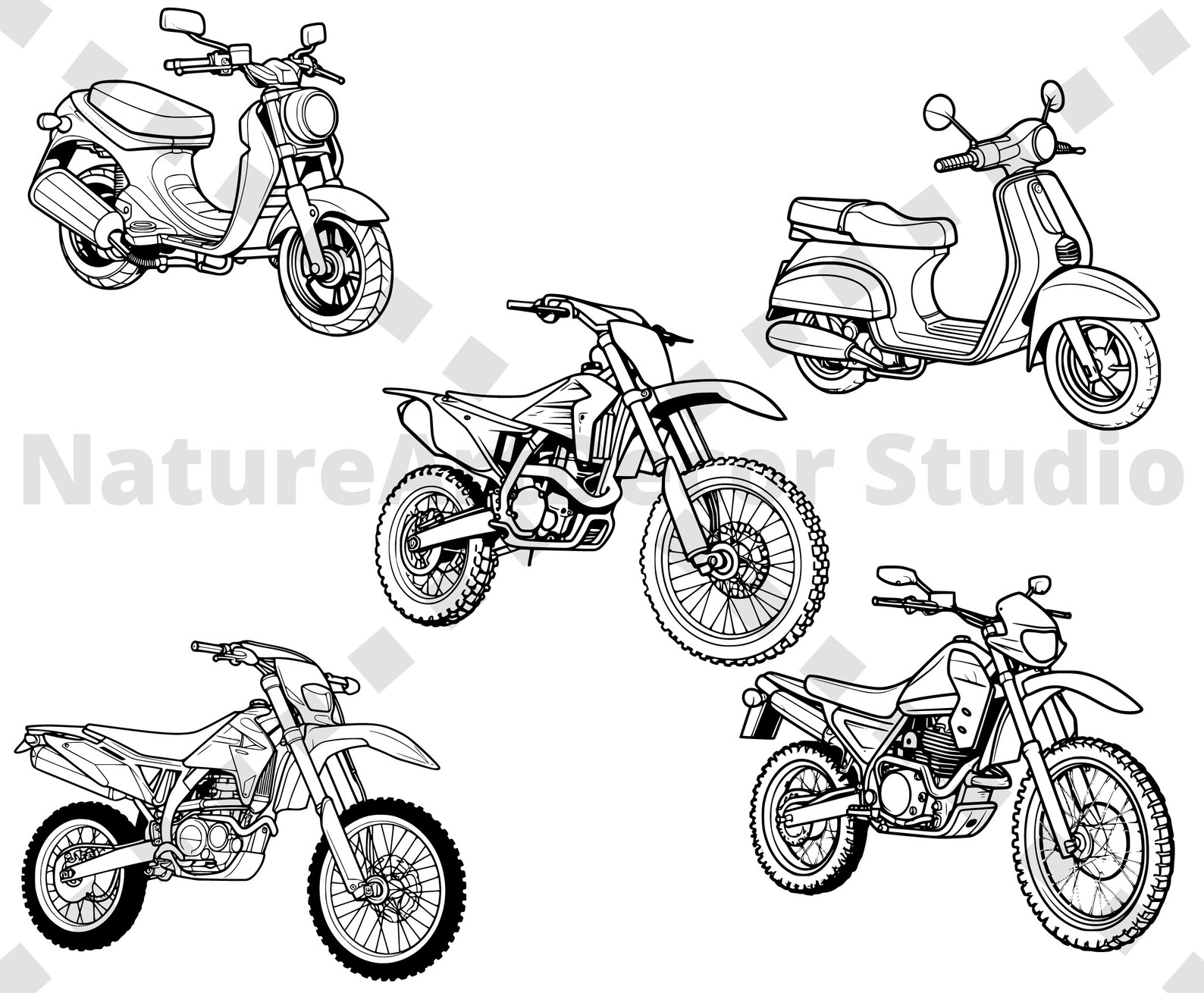 25pc Bike SVG Bundle Motorcycle Cut Files Motorbikes Lover - Etsy