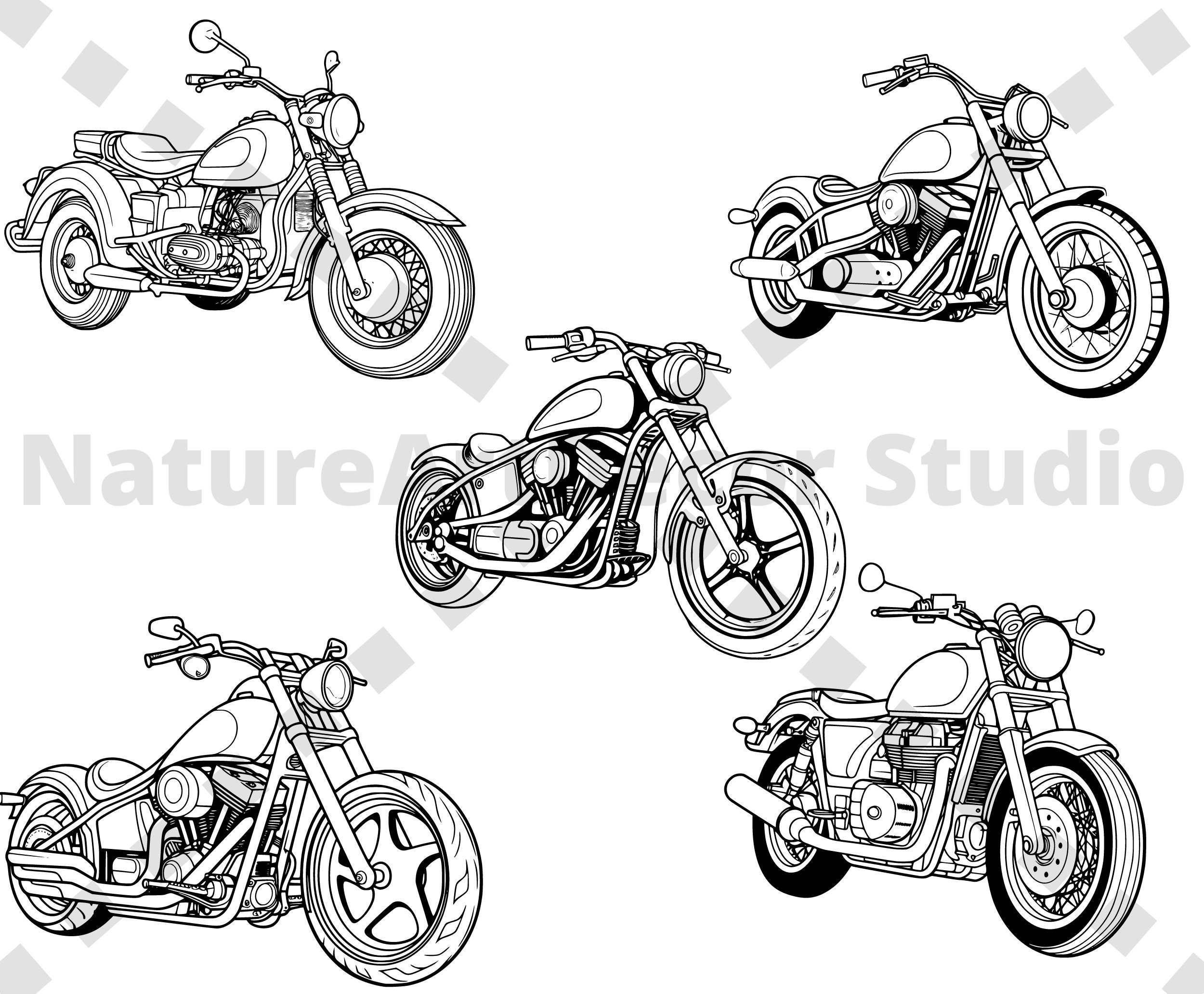 25pc Bike SVG Bundle Motorcycle Cut Files Motorbikes Lover - Etsy