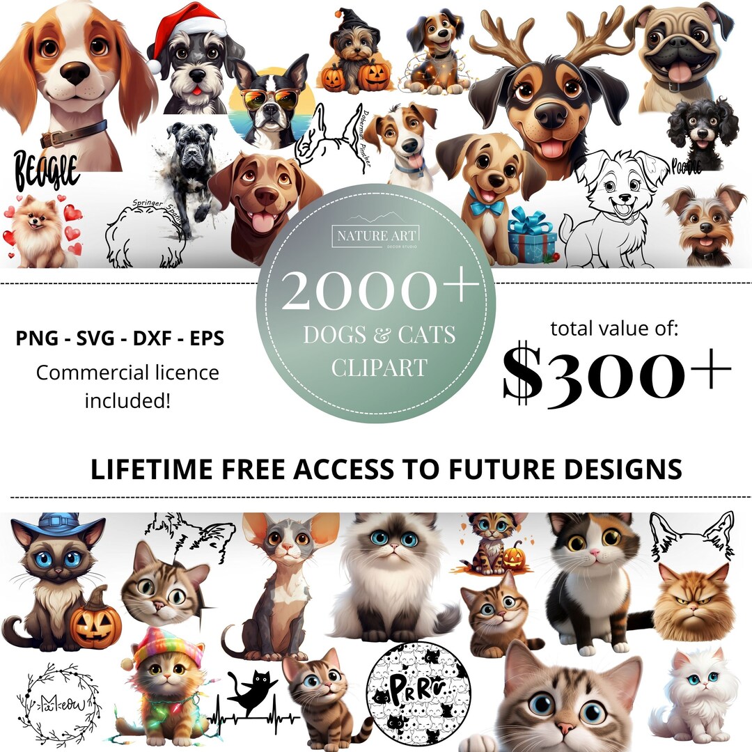 All-in-one Dogs and Cats Bundle, Entire Pet Category, Lifetime Access ...