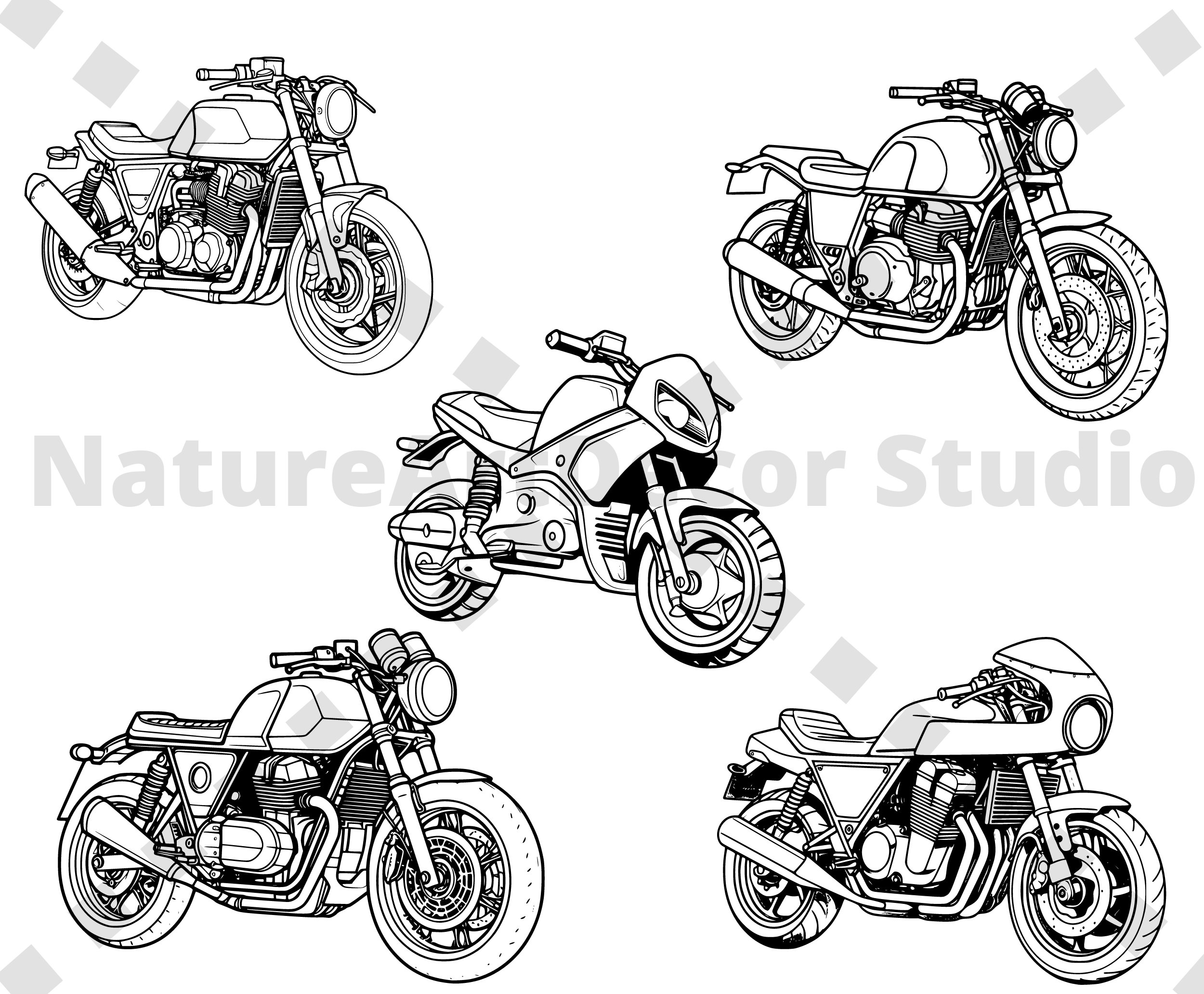 25pc Bike SVG Bundle Motorcycle Cut Files Motorbikes Lover - Etsy
