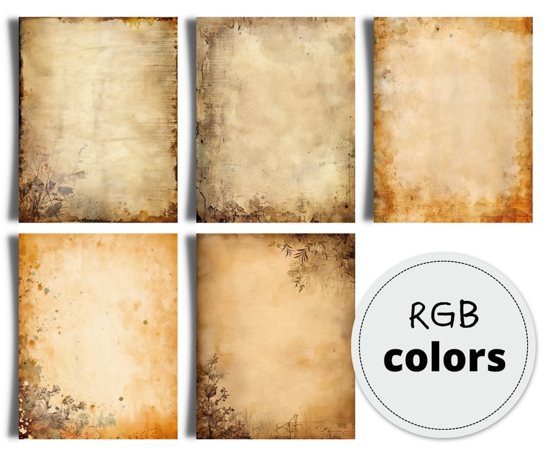 20 Pc Ancient Paper Textures Journal Kit Old Vintage Digital - Etsy