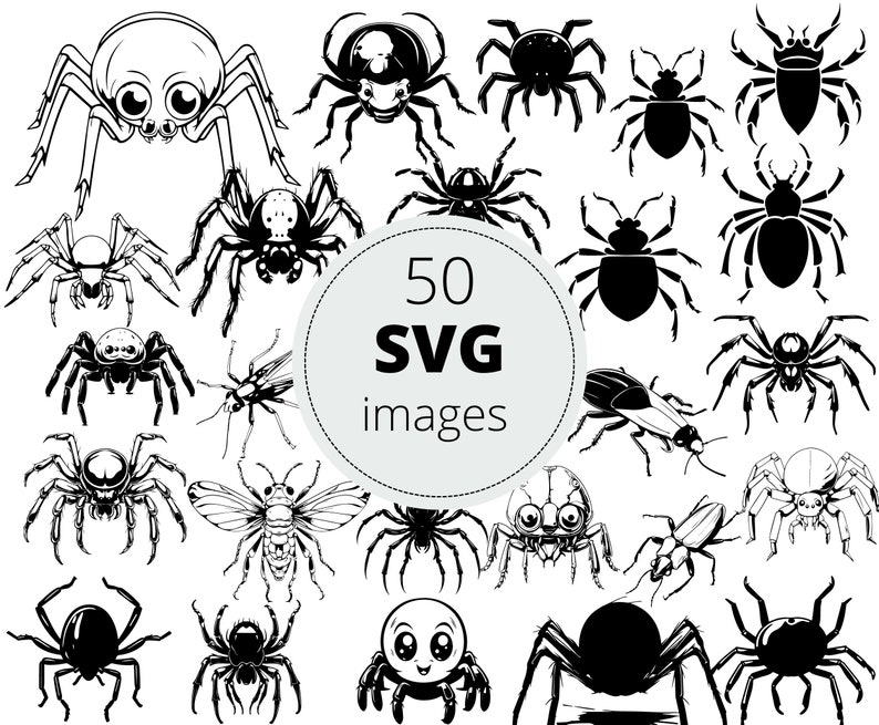 100pc Creepy Crawlies Image Bundle, Insect, Bug, Moth, Snake, Centipede ...