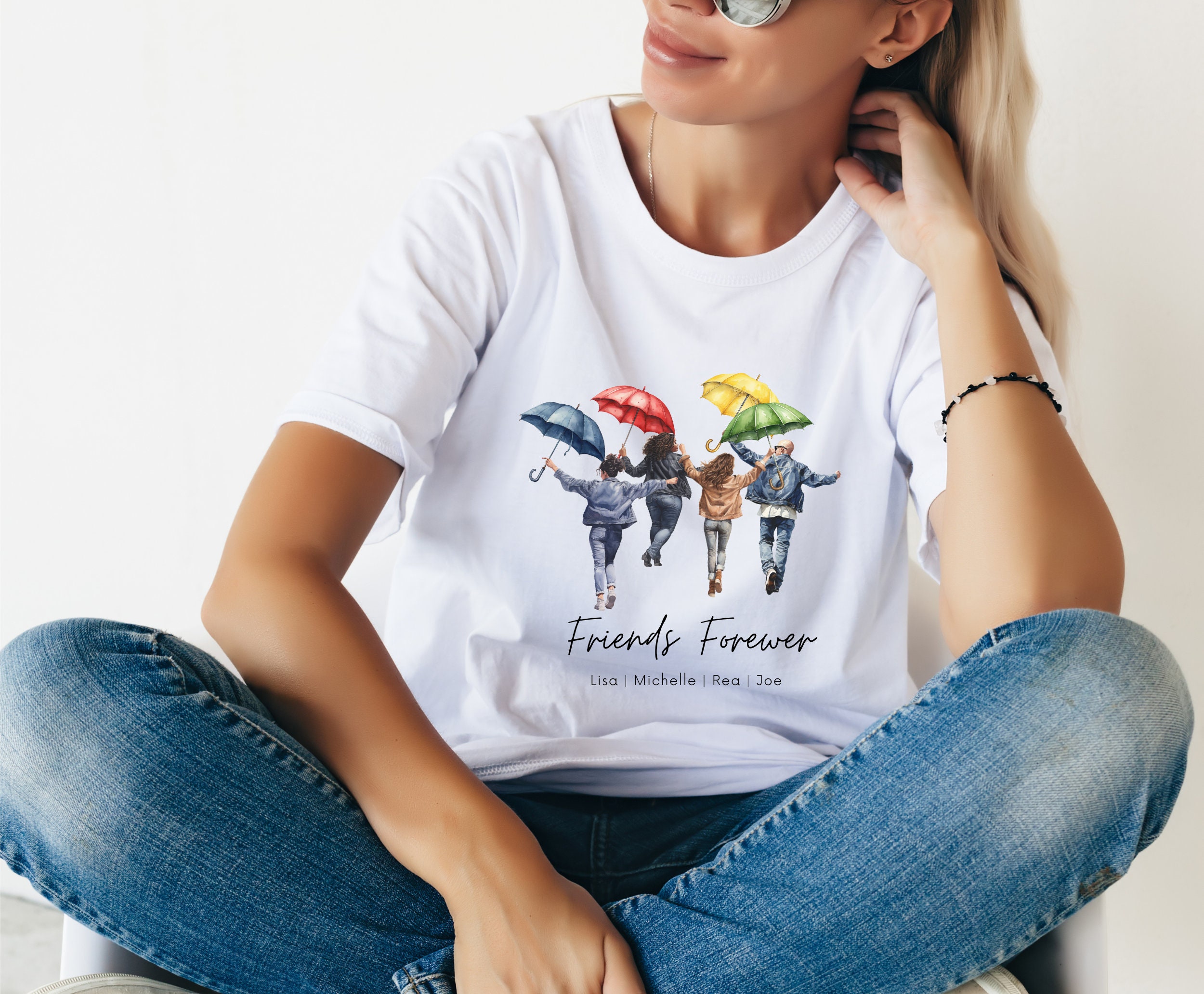 Best Friends Creator Kit With Umbrella, Besties Watercolor PNG Mega ...