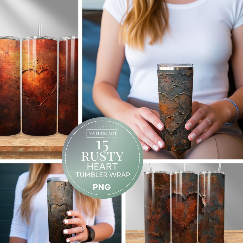 Rusty Hearts - Etsy