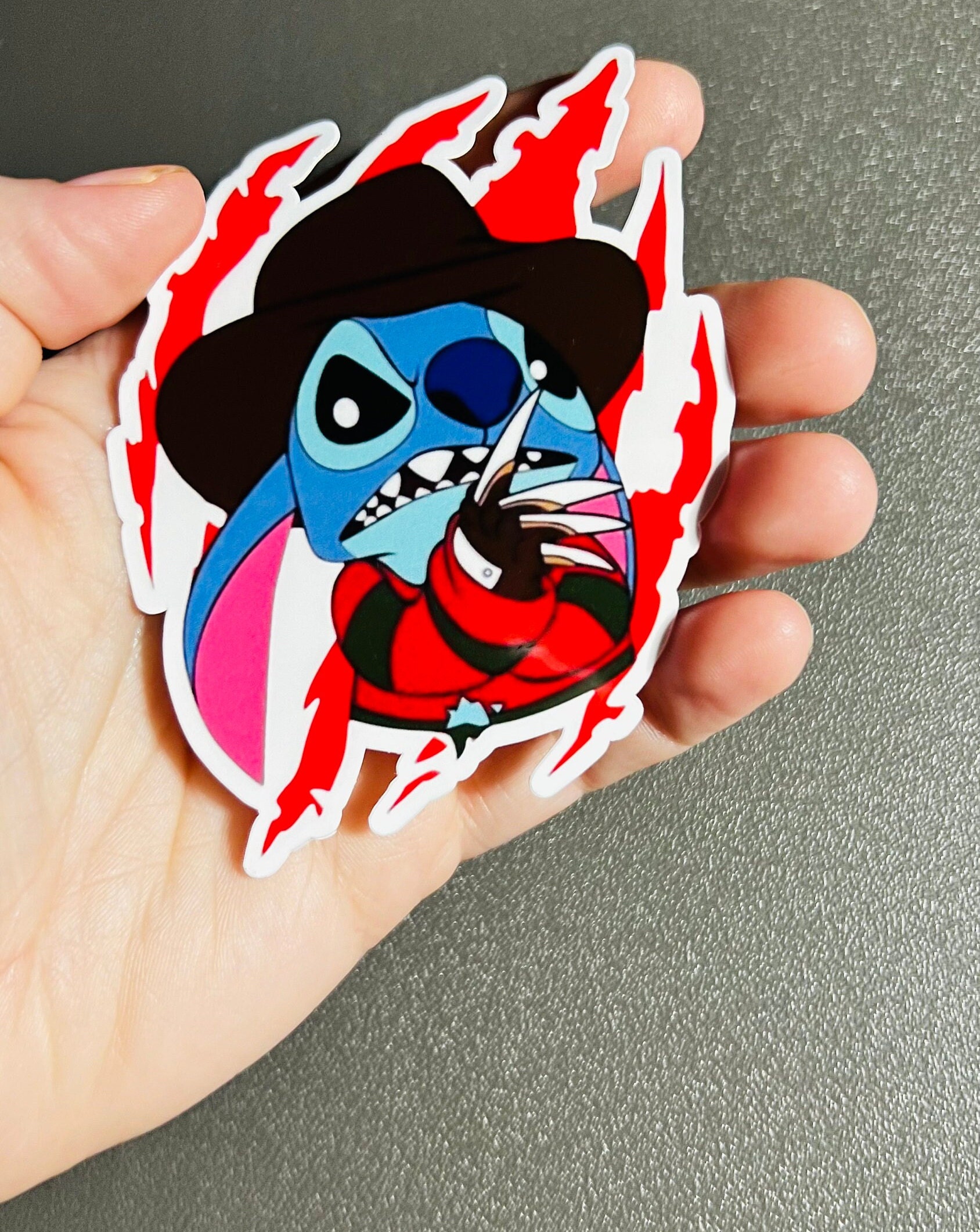 Freddy Krueger Stitch Sticker - Etsy