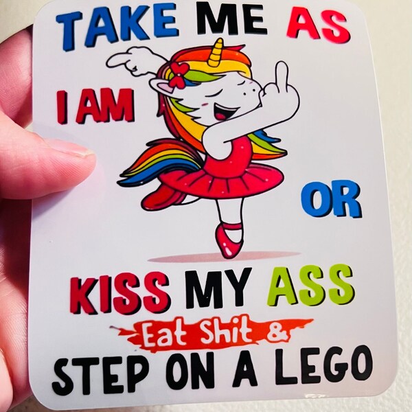 Kiss My Ass Sticker Etsy
