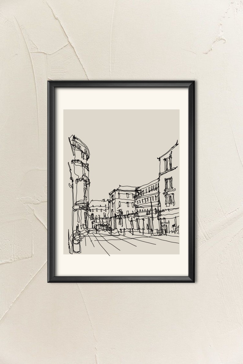 Hand Drawing Vintage Architecture Sketch Art Antique - Etsy