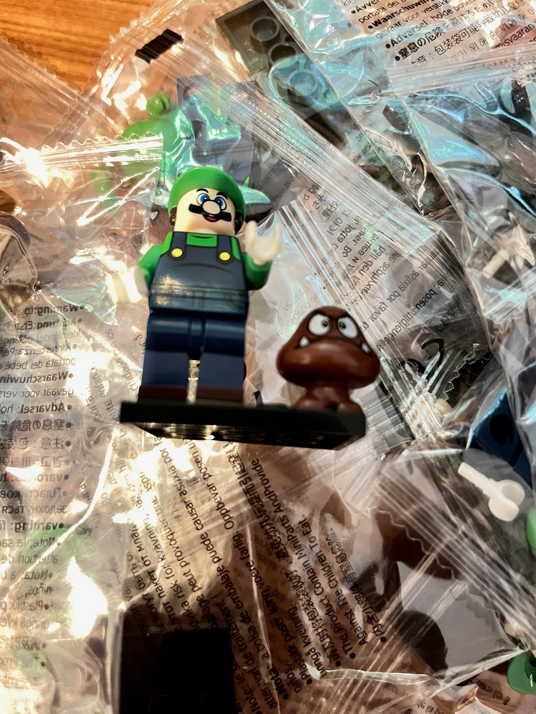 Luigi Game Building Block Super Mario Goody Bag Party Favors - Etsy