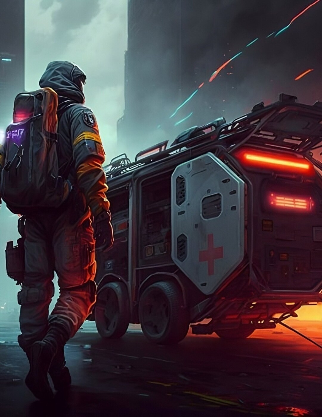 Cyberpunk Style Character Combat Medic - Etsy
