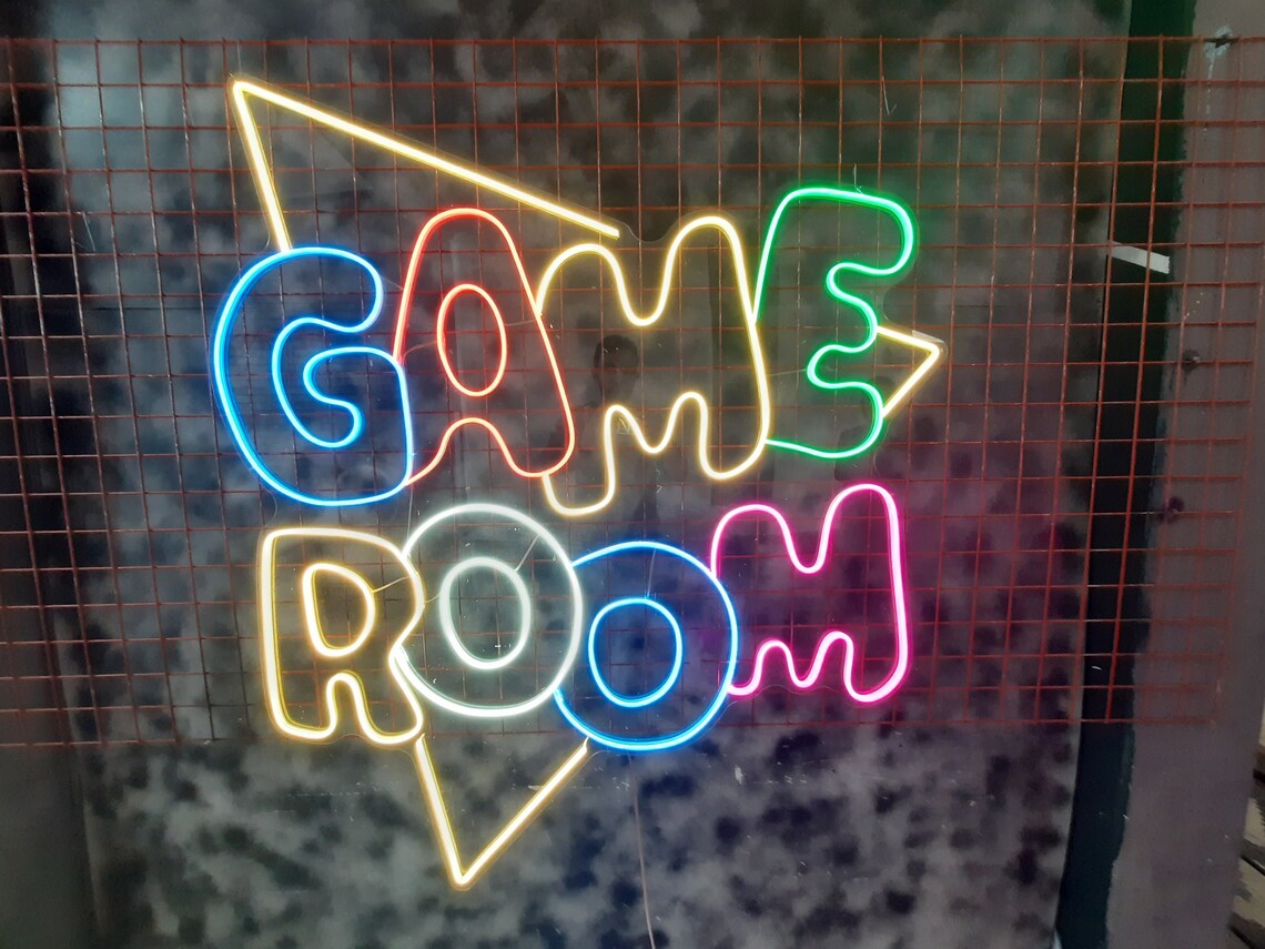 Game Room Neon Sign Game Room Gamer Neon Game Neon - Etsy