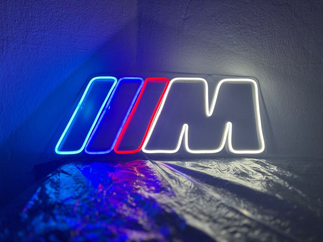 Bmw M Logo Car Neon Sign BMW M Led Sign Custom Car Neon Sign Neon Led ...