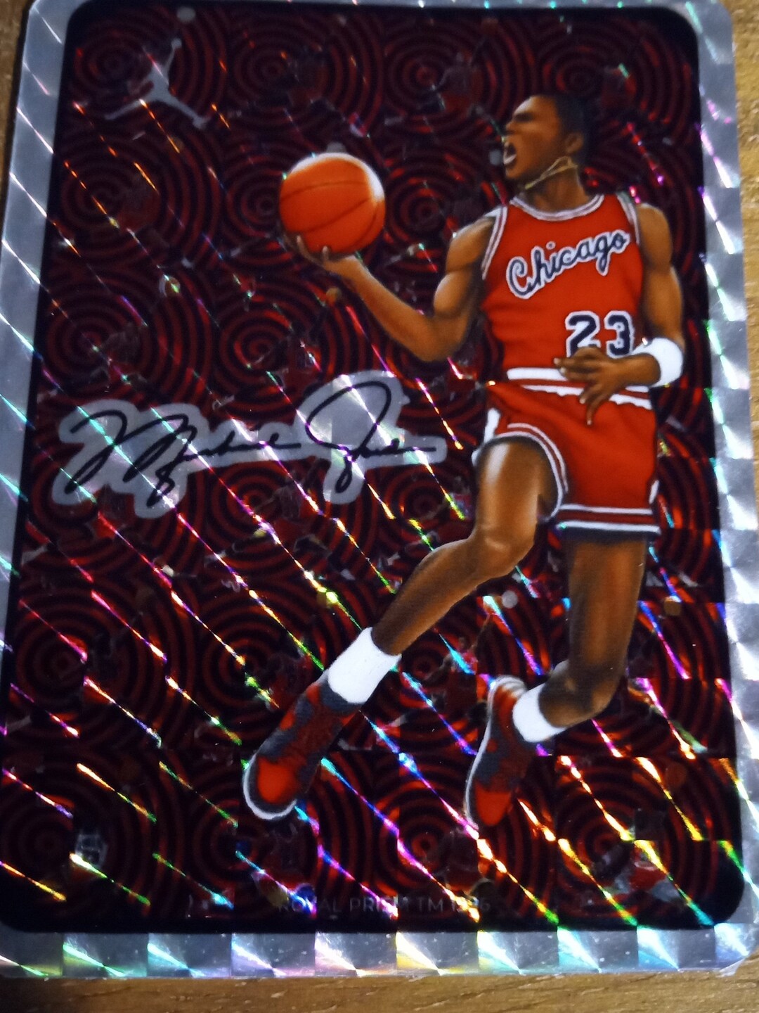 Michael Jordan 90s Royal Prism Vending Sticker - Etsy