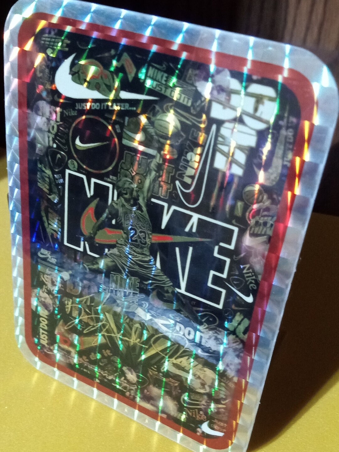 Michael Jordan Early 90s Rare Prism Sticker - Etsy