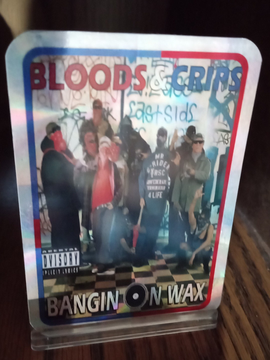 Bloods & Crips Bangin on Wax Big Box Prism Sticker Very Rare - Etsy