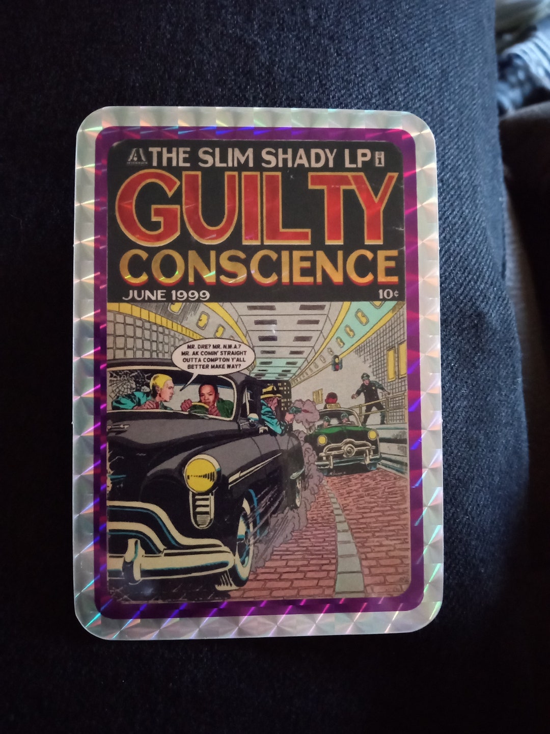 Eminem & Dre Guilty Conscious Prism Vending Sticker Rare - Etsy