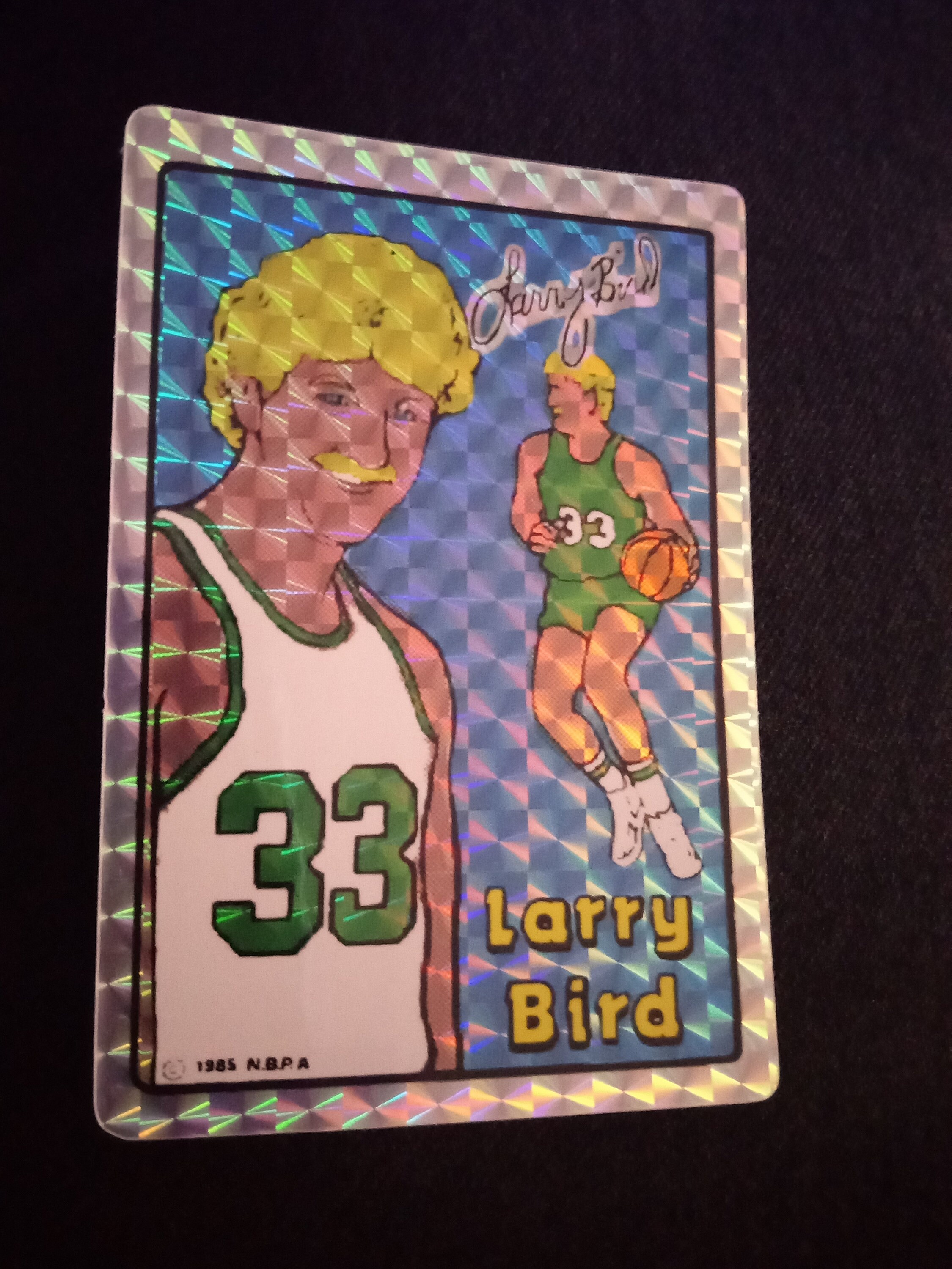 1985 michael jordan/Larry bird jewel prism vending stickers with rare ...