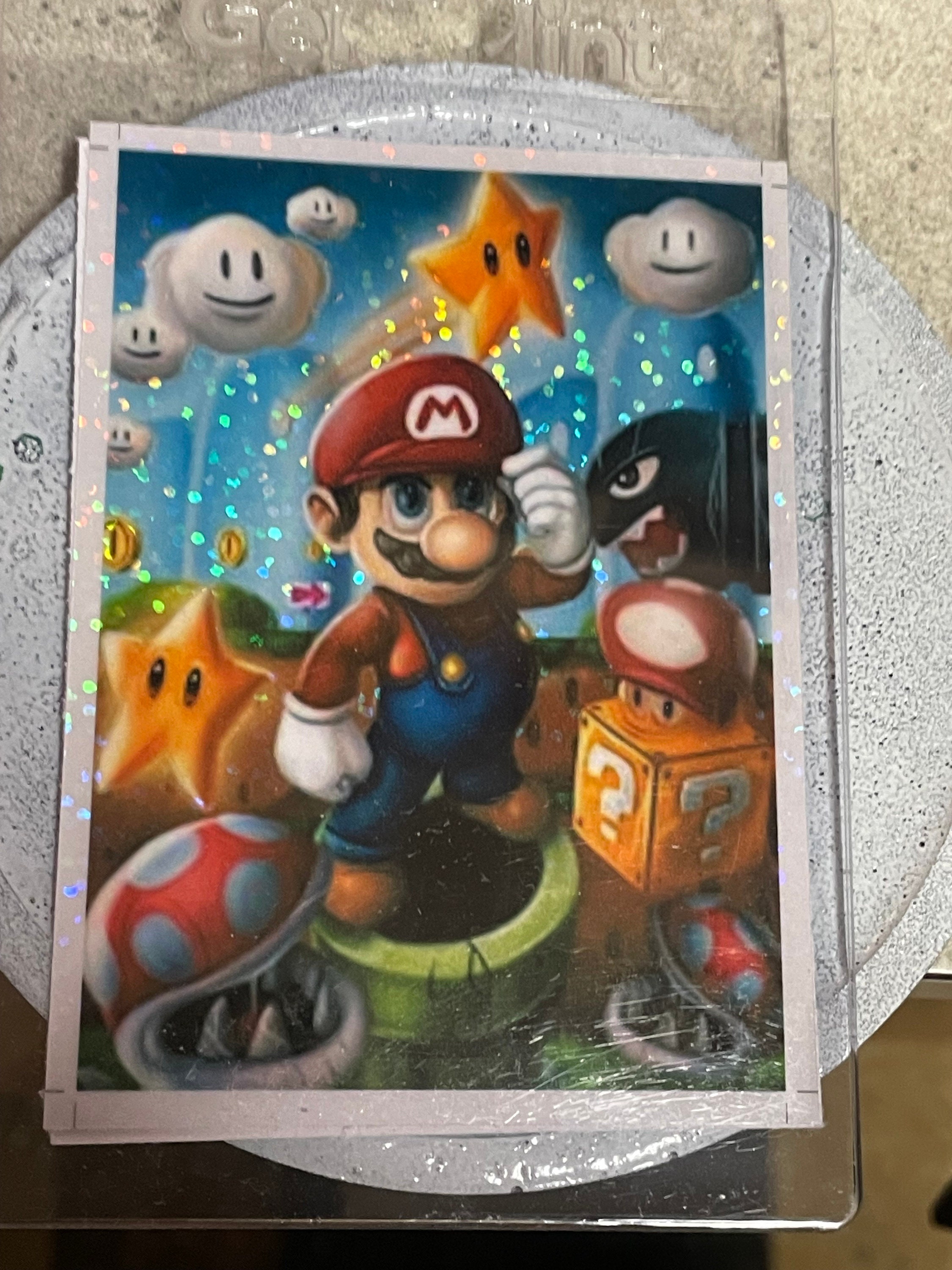 Mario Bros White Sparkle Sticker - Etsy