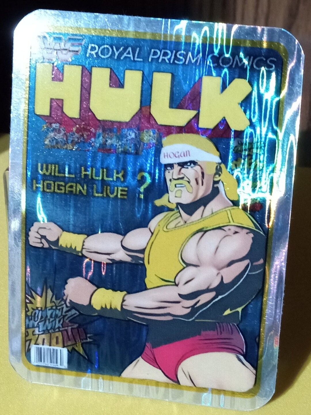 Hulk Hogan Holo Prism Vending Sticker Very Rare - Etsy
