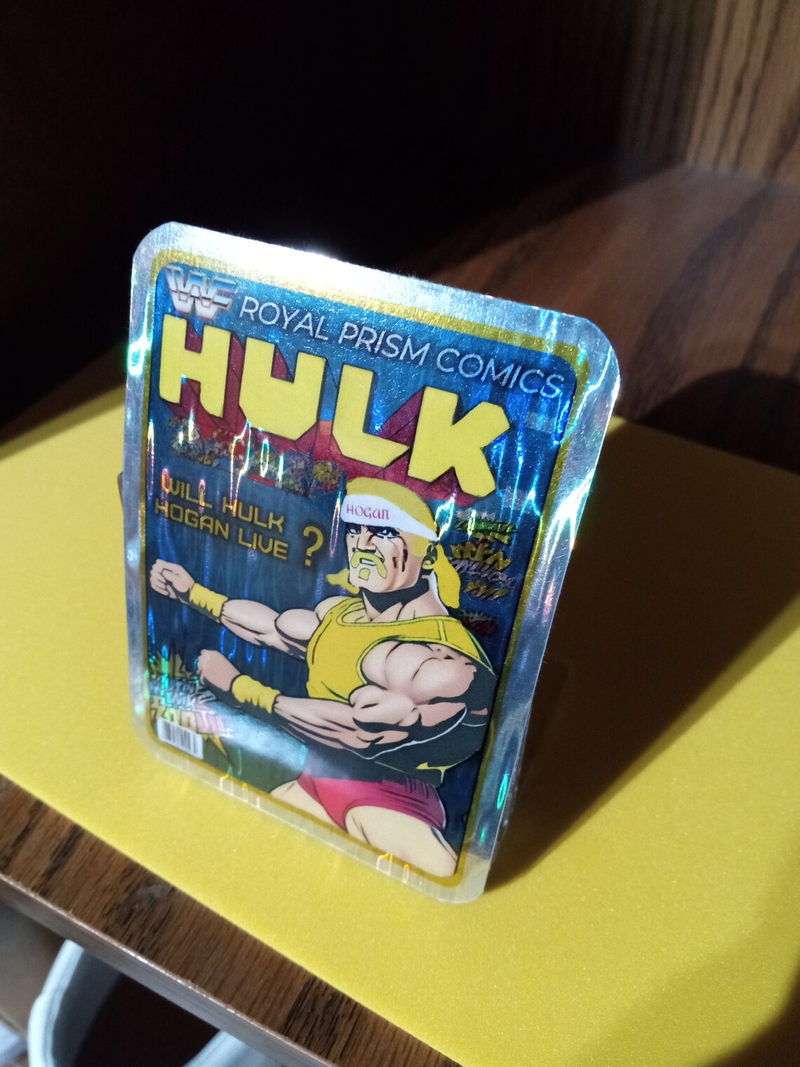 Hulk Hogan Holo Prism Vending Sticker Very Rare - Etsy