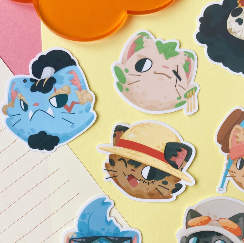 Cat Luffy Sticker - Etsy